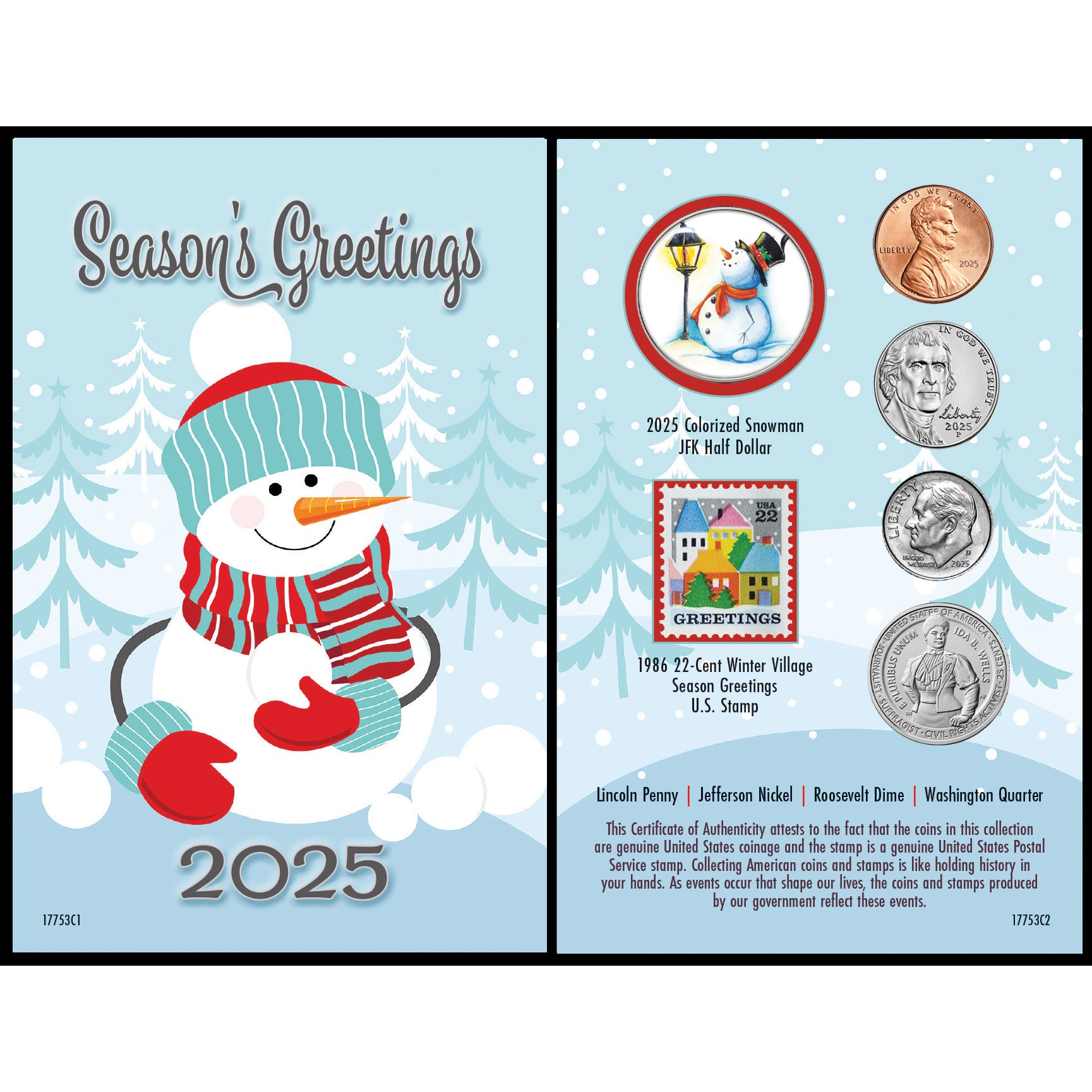 2025 Snowman Coin Collectible Greeting Card – ShopHQ