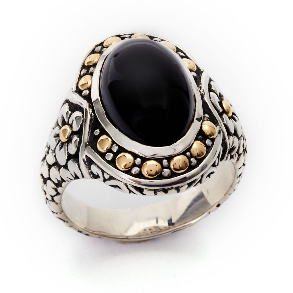 Artisan Silver by Samuel B. 18K Gold Accented Choice of Gem Ring – ShopHQ