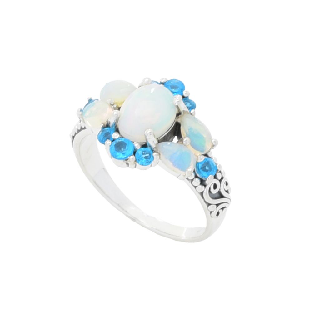 Artisan Silver by Samuel B. Opal & Choice of Gemstone Ring – ShopHQ
