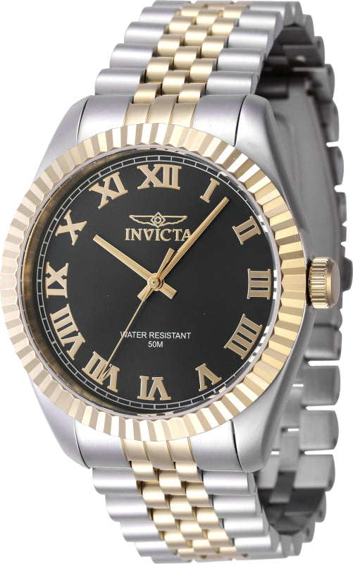 Invicta Men's 43mm Specialty Quartz Fluted Bezel Two-Tone Bracelet Wat ...