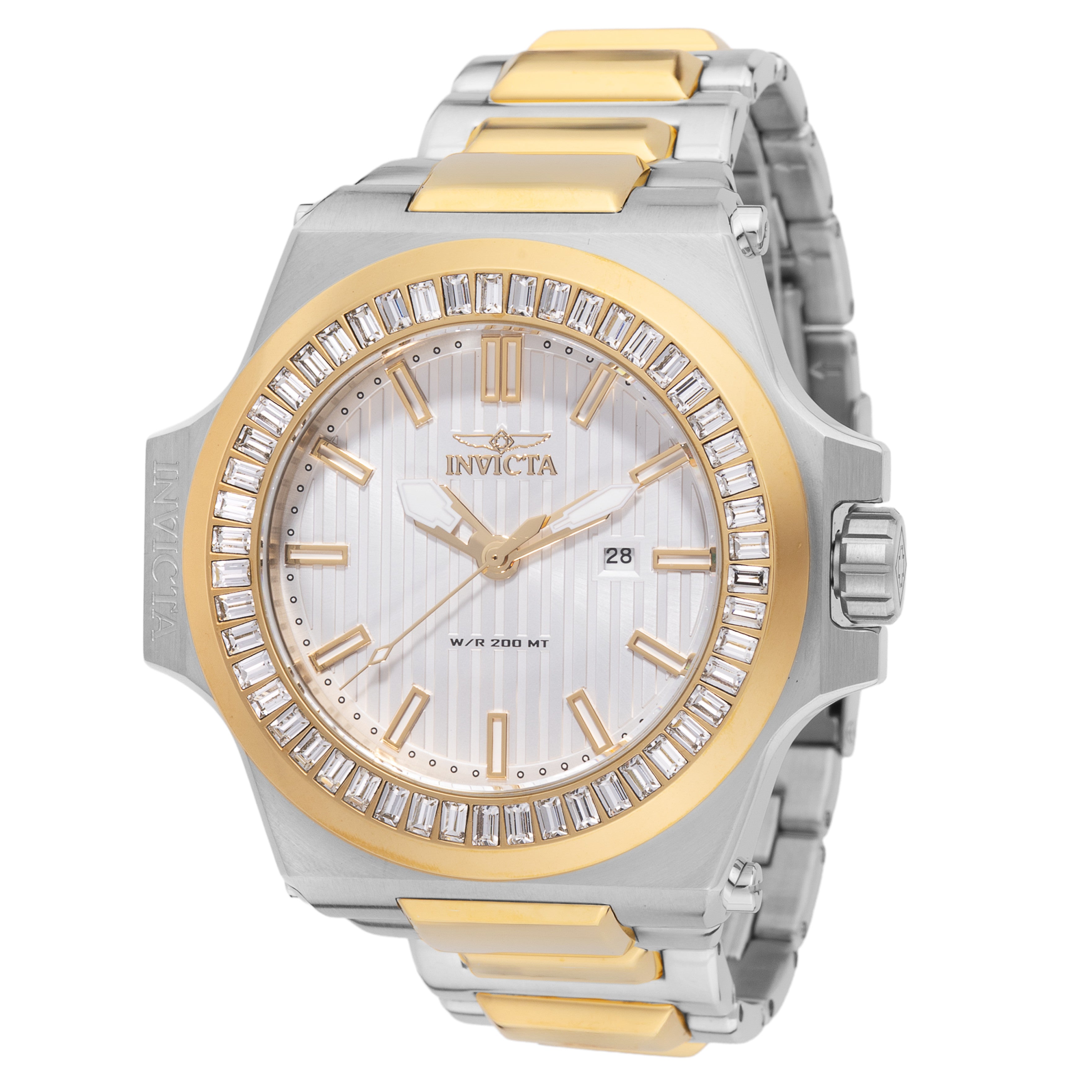Invicta Men's 58mm Akula Quartz Crystal Accented Two-Tone Bracelet Wat ...