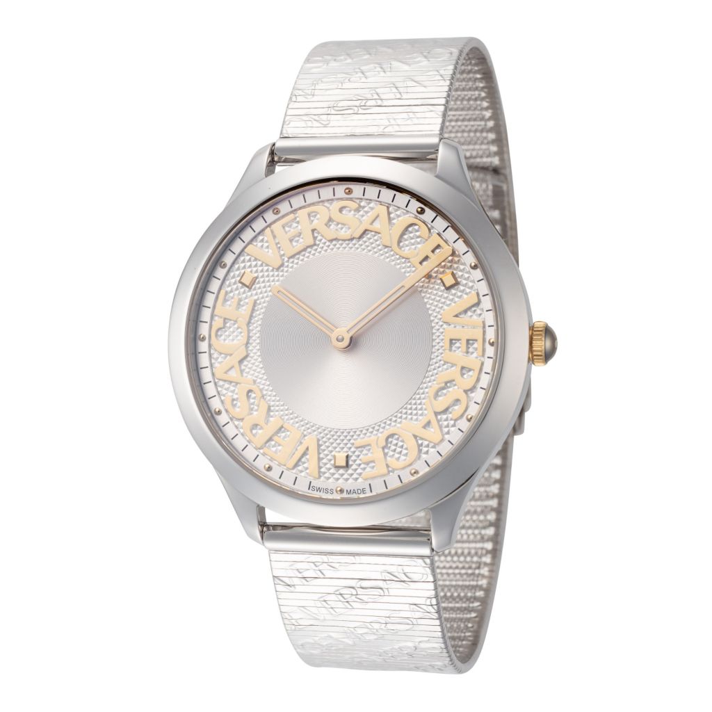 Versace Women's Signature Logo Halo Swiss Made Bracelet Watch – ShopHQ