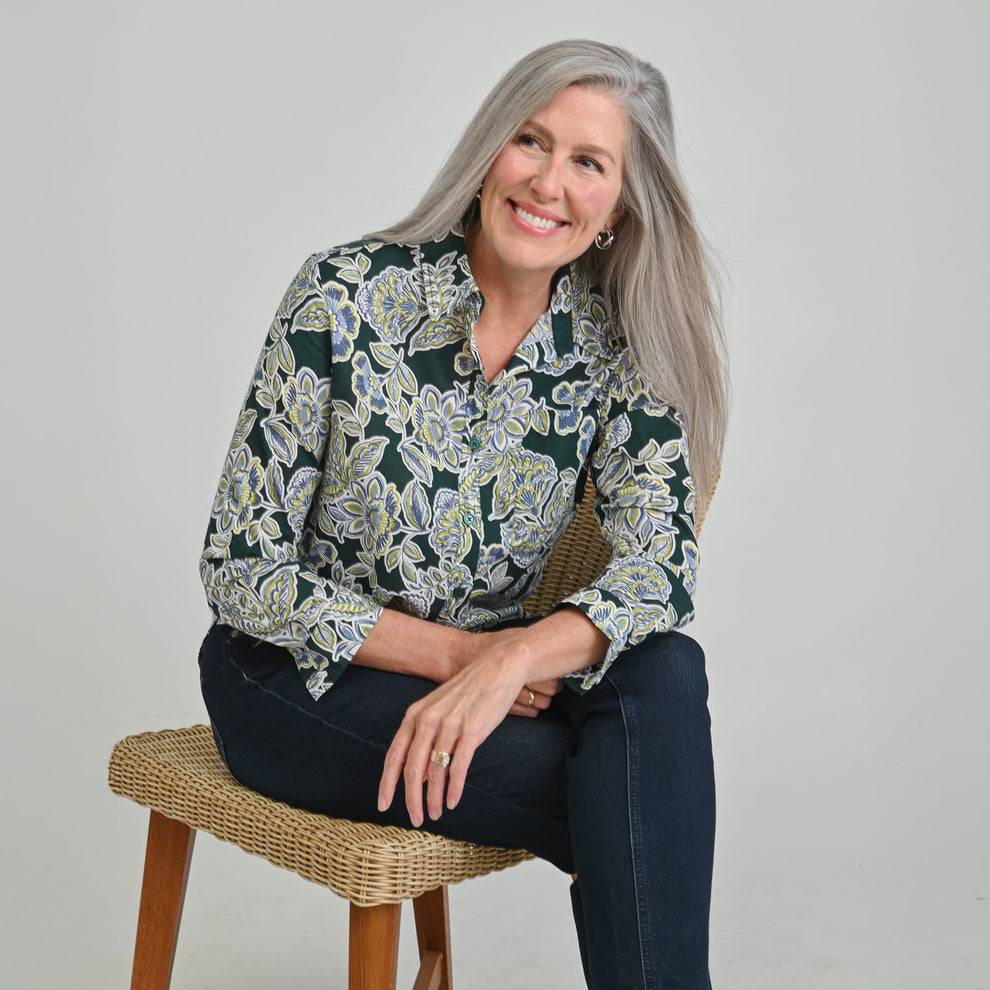 Christopher & Banks Floral Button Down Shirt – ShopHQ