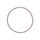 Sabrina Designs 14K Gold 2.02ctw Diamond & Ruby Alternating Tennis Bra ...