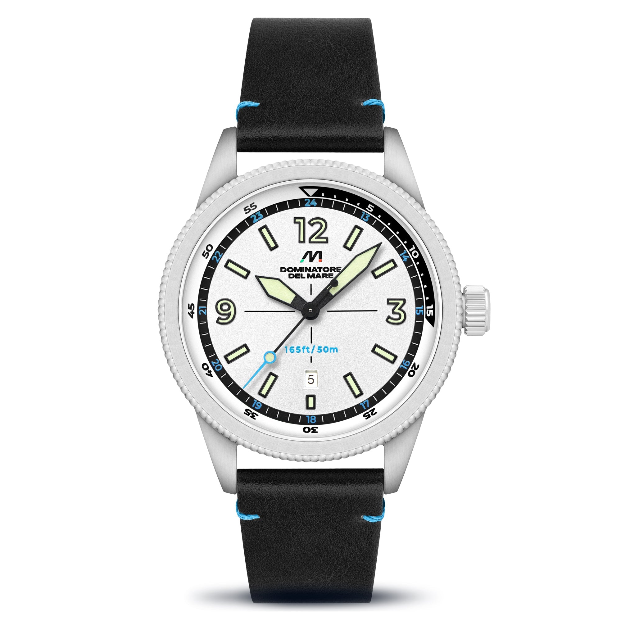 Dominatore Del Mare Men's 42mm Aviatore Quartz Leather Strap Watch – ShopHQ