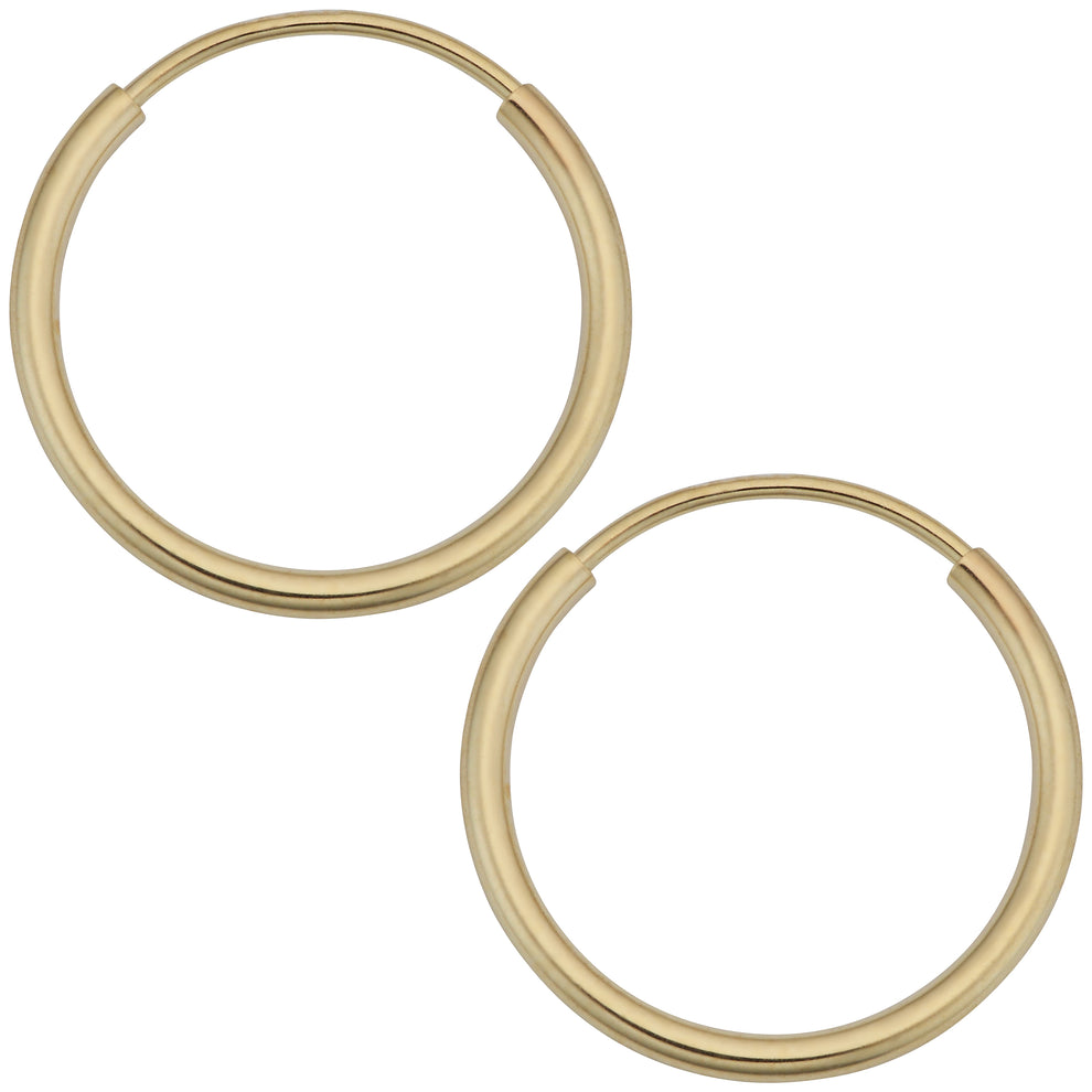 14K Italian Gold Endless Hoop Earrings – ShopHQ