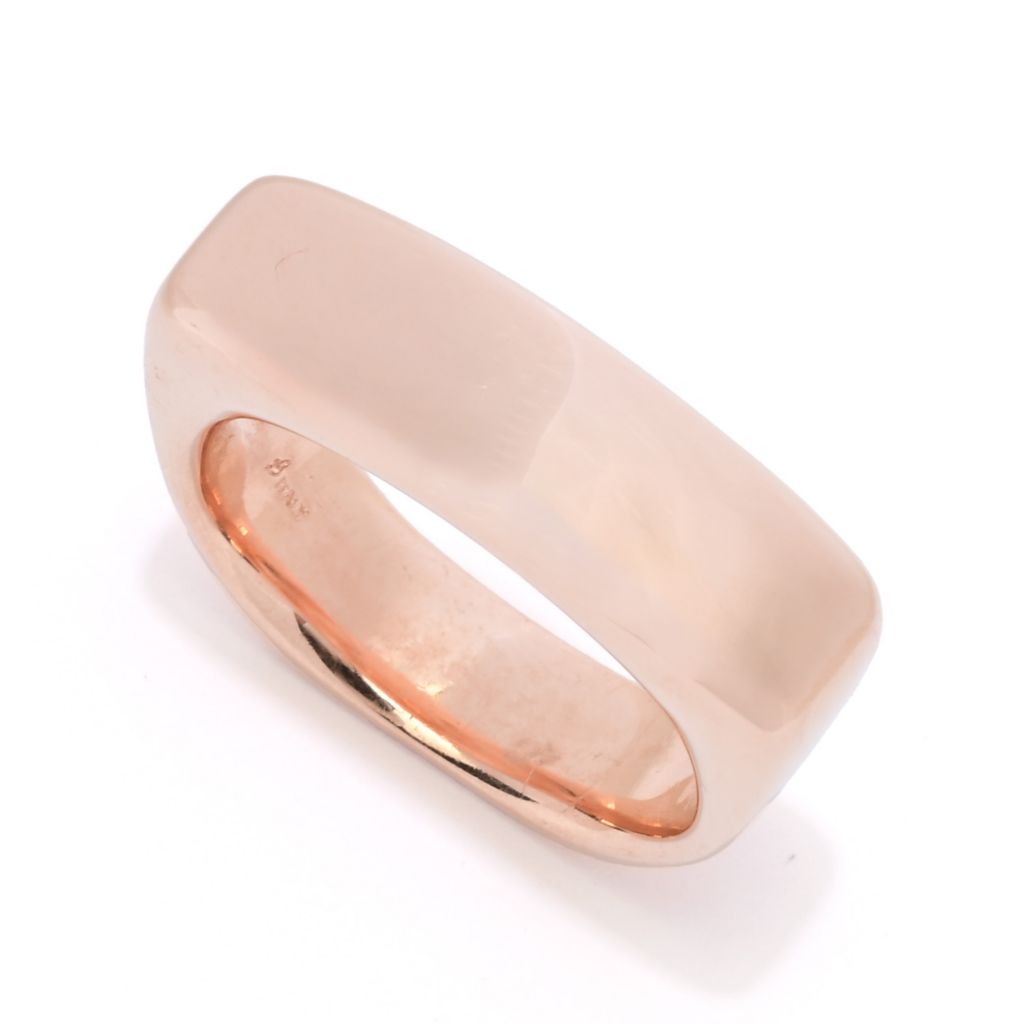 Toscana Italiana 18K Gold Plated Triangular Electroform Ring – ShopHQ