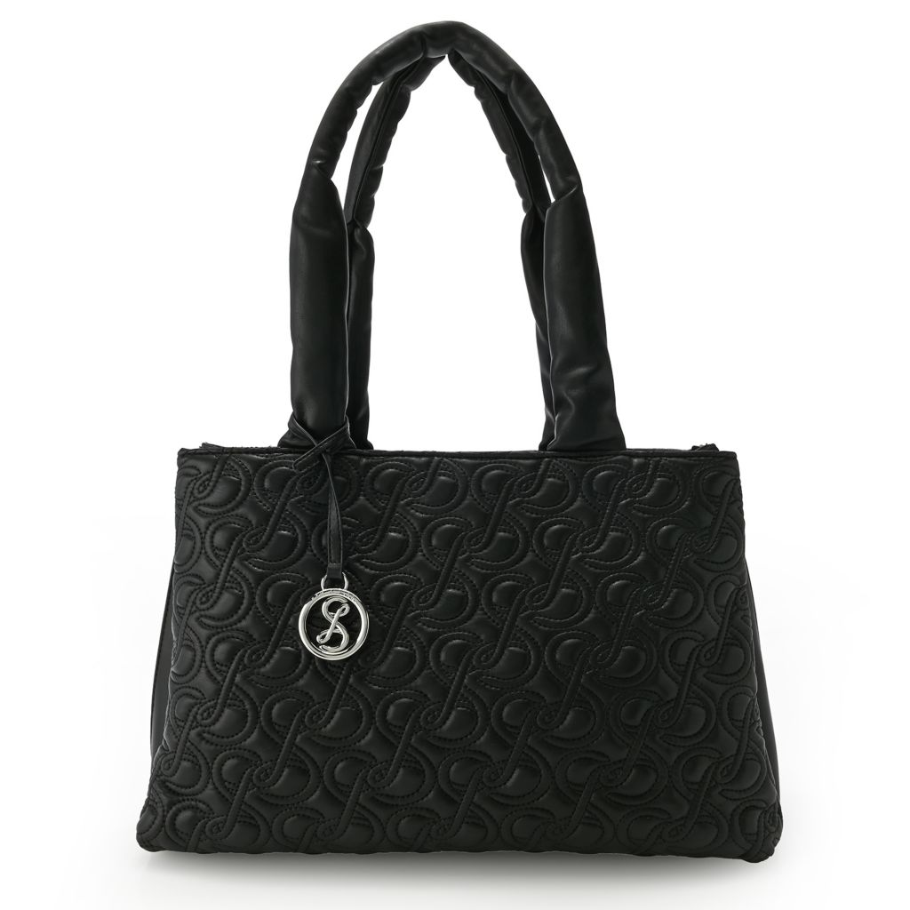 Sam & Libby Dina Black Quilted Large Tote Bag – ShopHQ