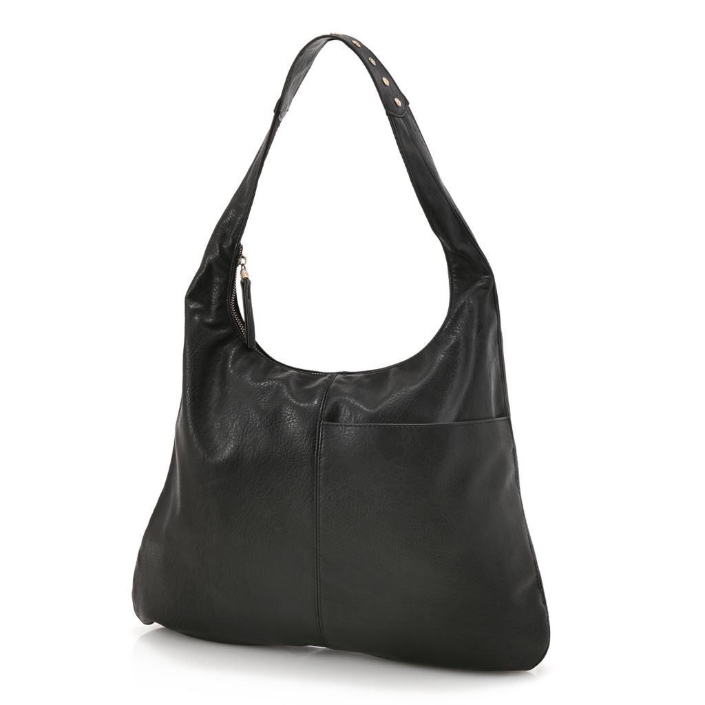 Joy Susan Harley Faux Leather Studded Hobo Bag – ShopHQ